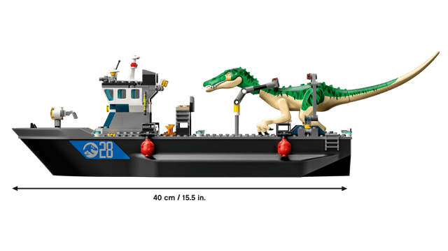 Baryonyx Dinosaur Boat Escape - Videos - LEGO.com for kids
