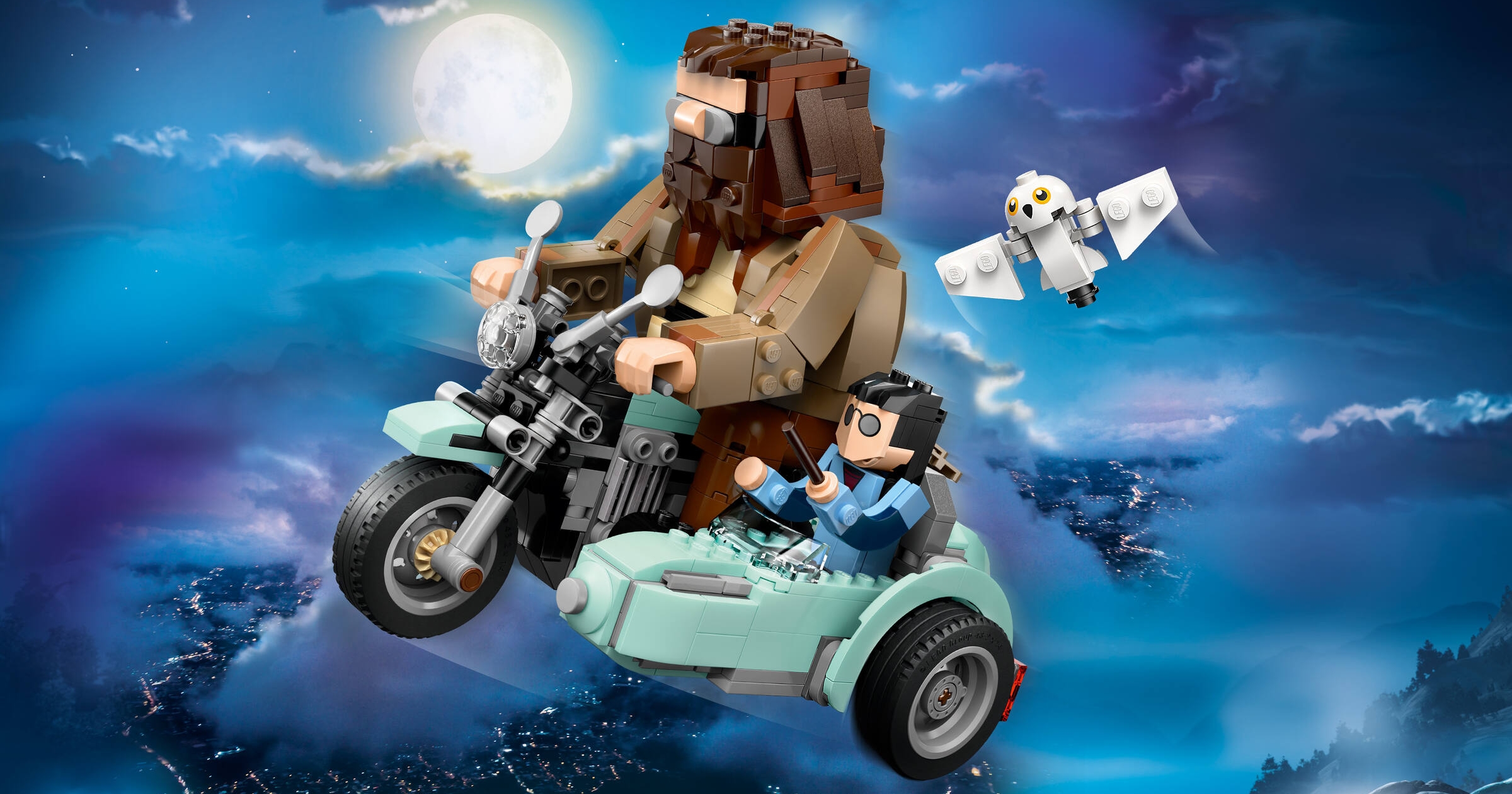 Hagrid™ & Harry's Motorcycle Ride - Videos - LEGO.com for kids