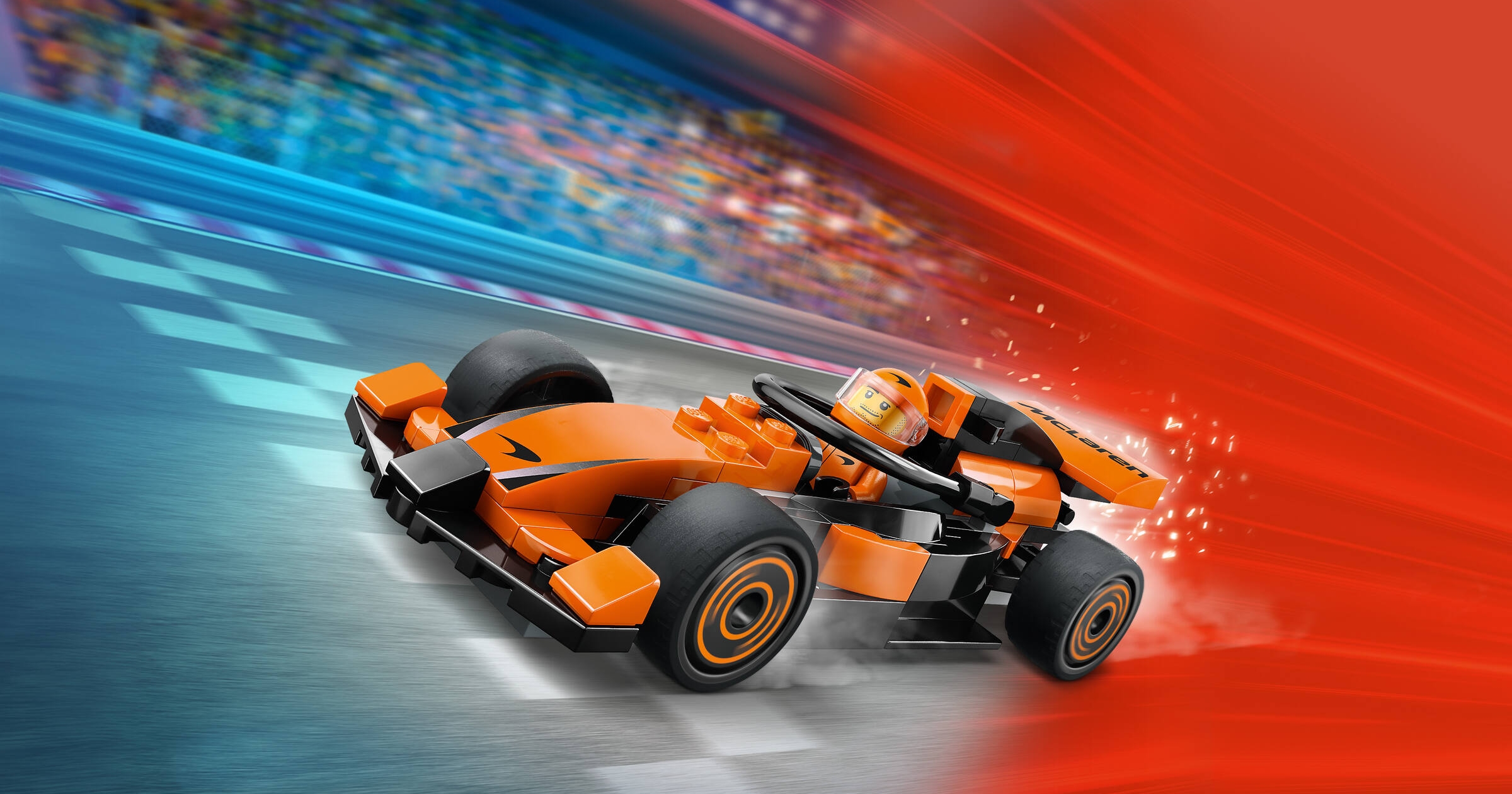 F1® förare med McLaren racerbil - Videor - LEGO.com för barn
