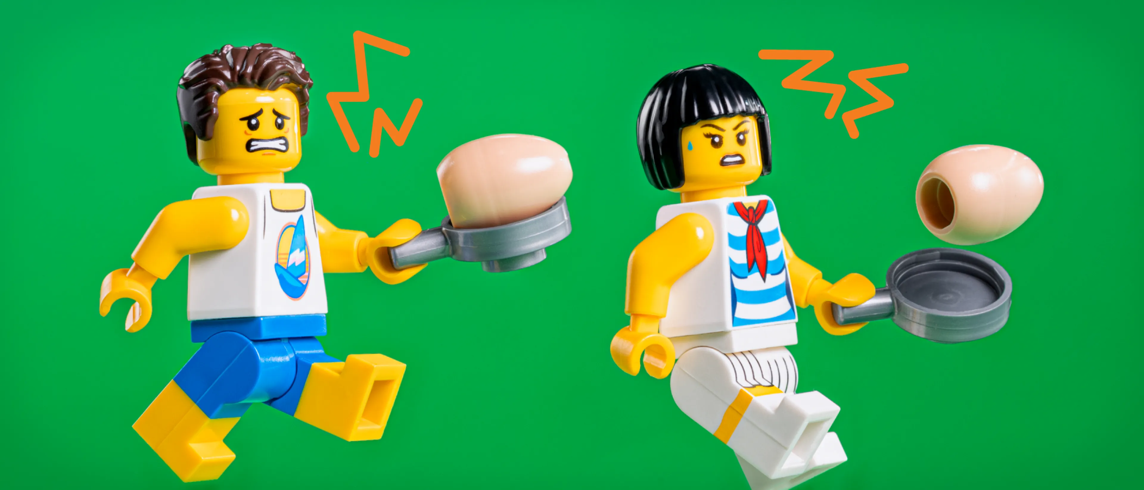 Egg-and-spoon race with LEGO® bricks | LEGO.com for families