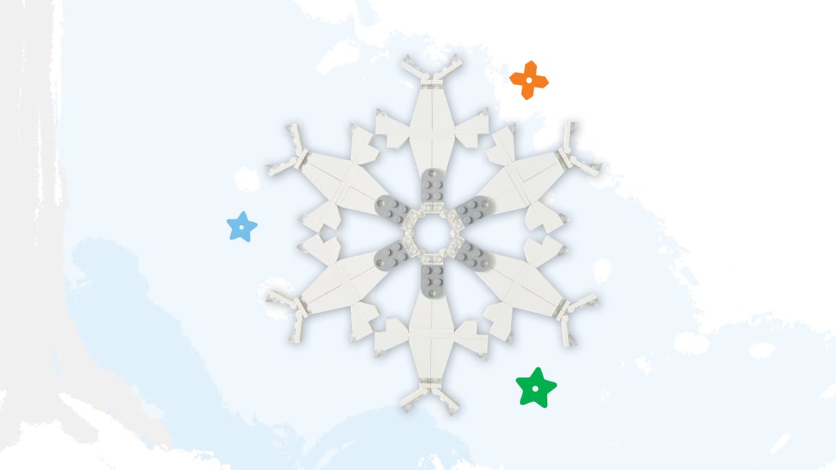 Build your own LEGO® snowflakes | LEGO.com for families
