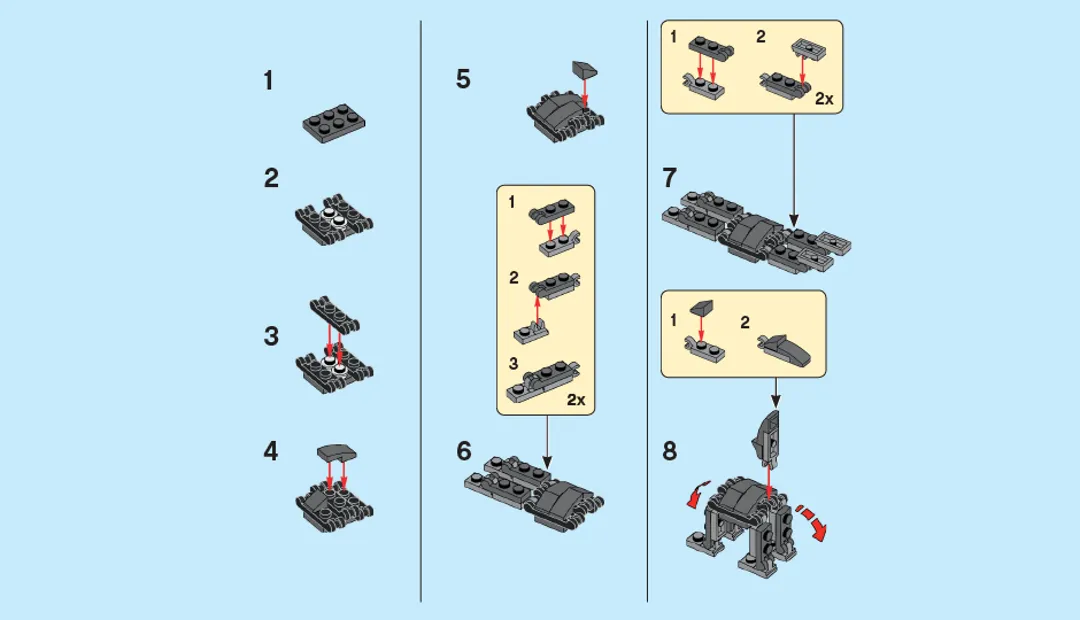 Build a fearsome LEGO® wolf | LEGO.com for families
