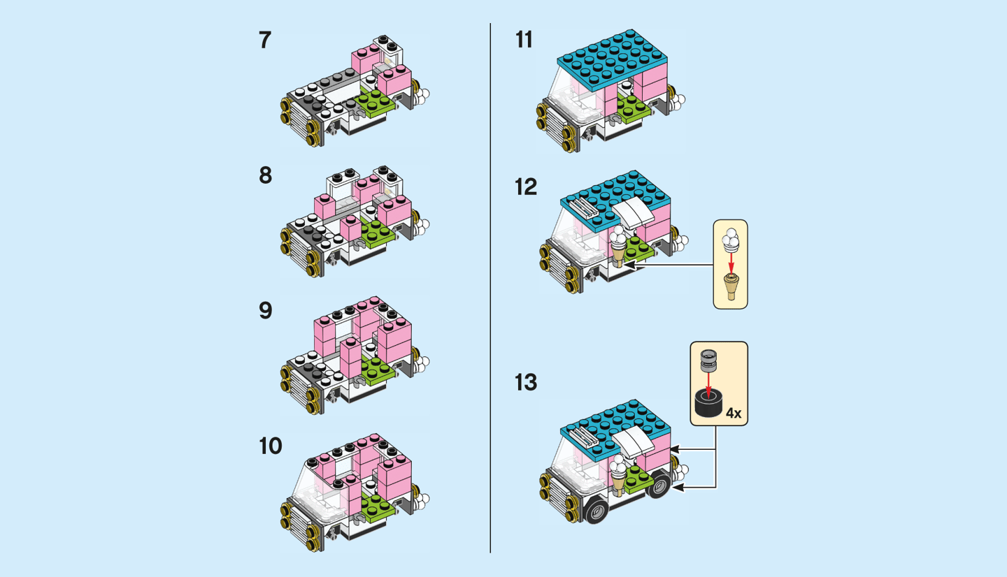 Build a cool LEGO® ice cream truck | LEGO.com for families