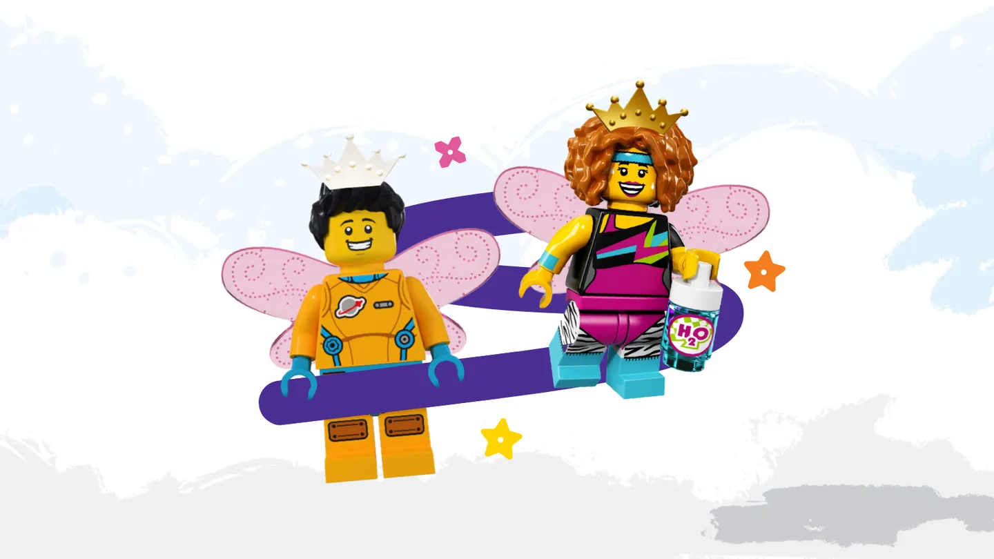 Construa onze fadas festivas cintilantes | LEGO.com para Famílias