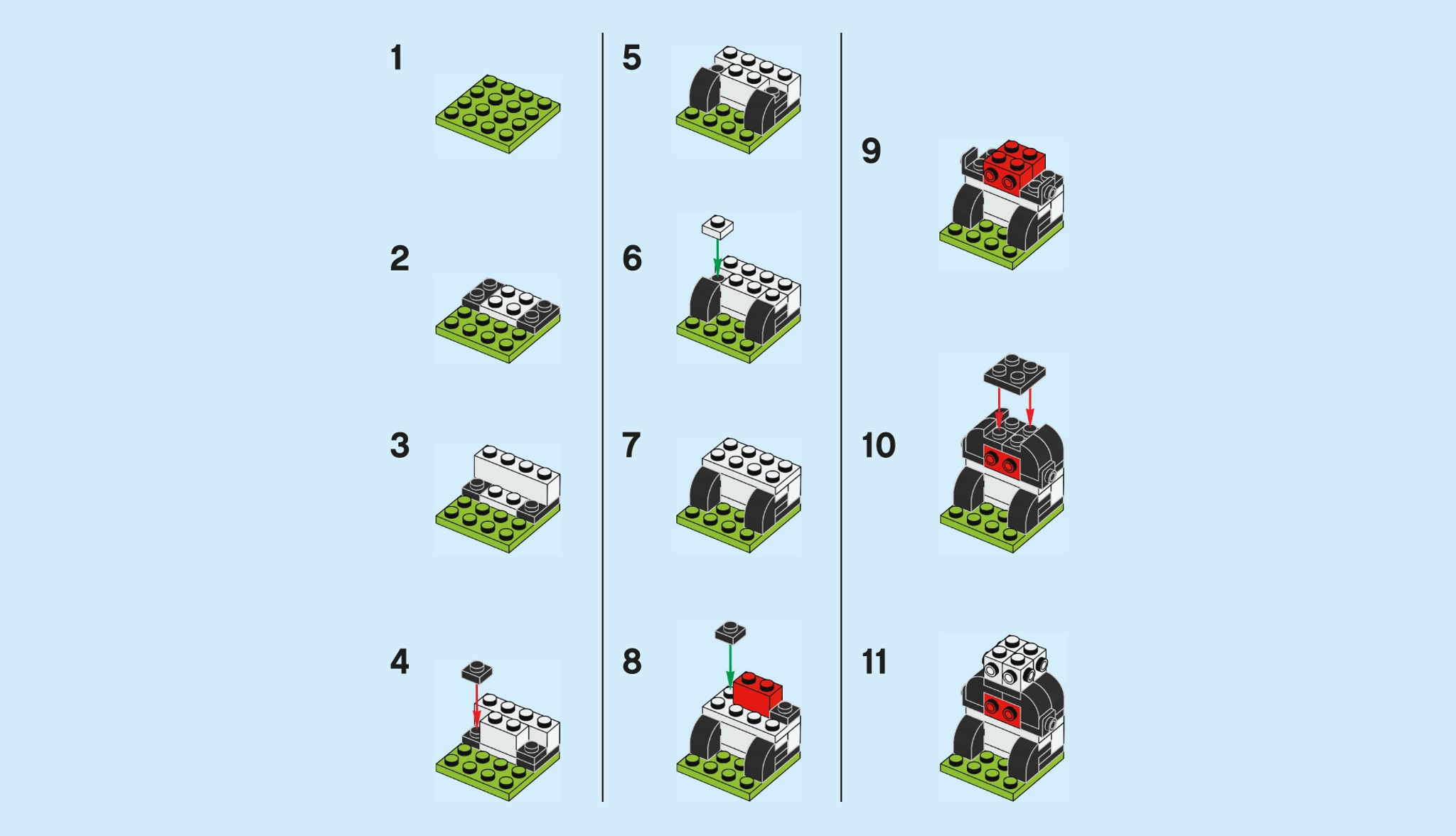 Build a LEGO® Panda Bear | LEGO.com for Families GB