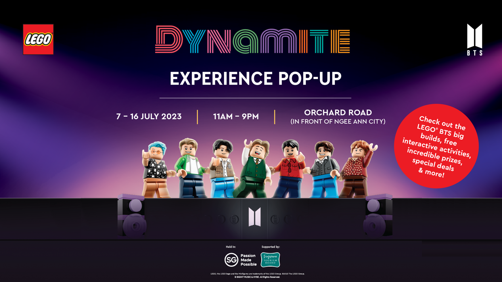 LEGO® BTS DYNAMITE EXPERIENCE – EVENT NOTICE - Local News - LEGO.com SG