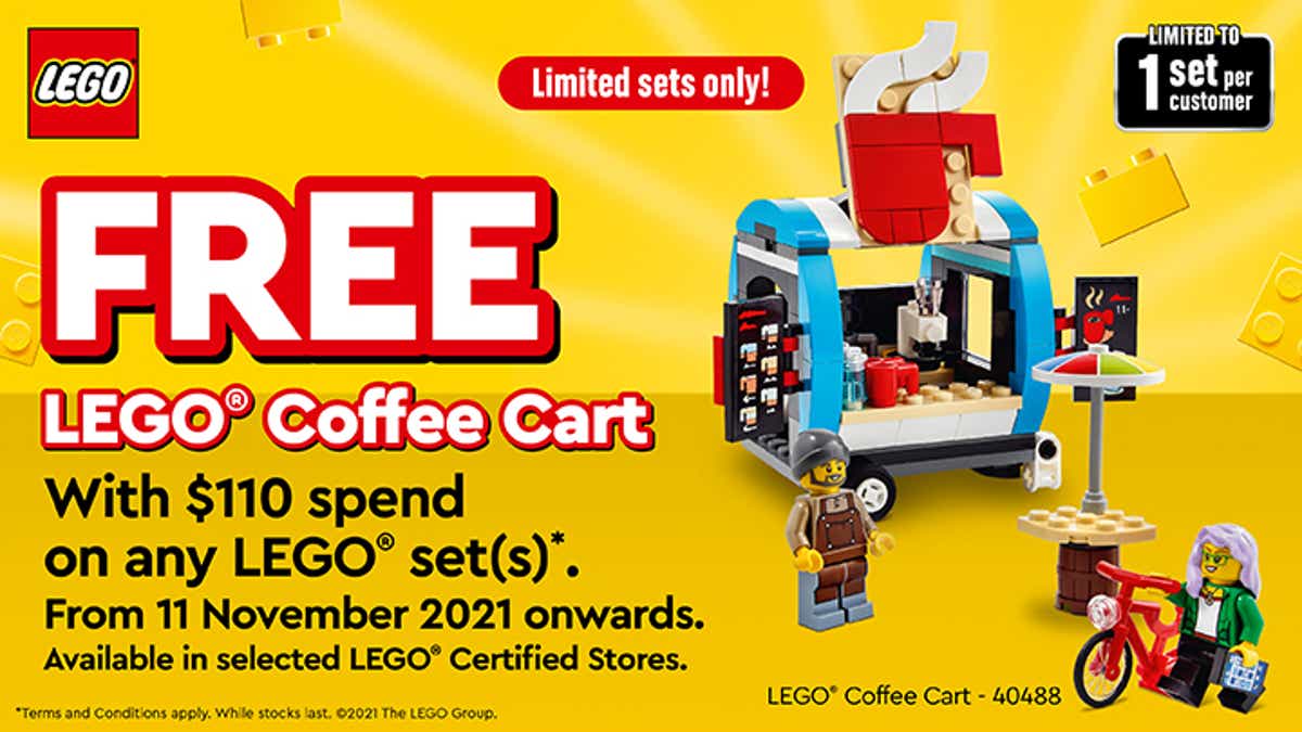 LEGO® 40488 Coffee Cart GWP - Local News - LEGO.com SG