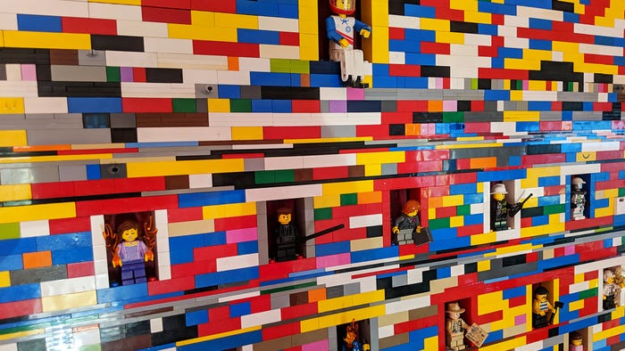 lego red wall