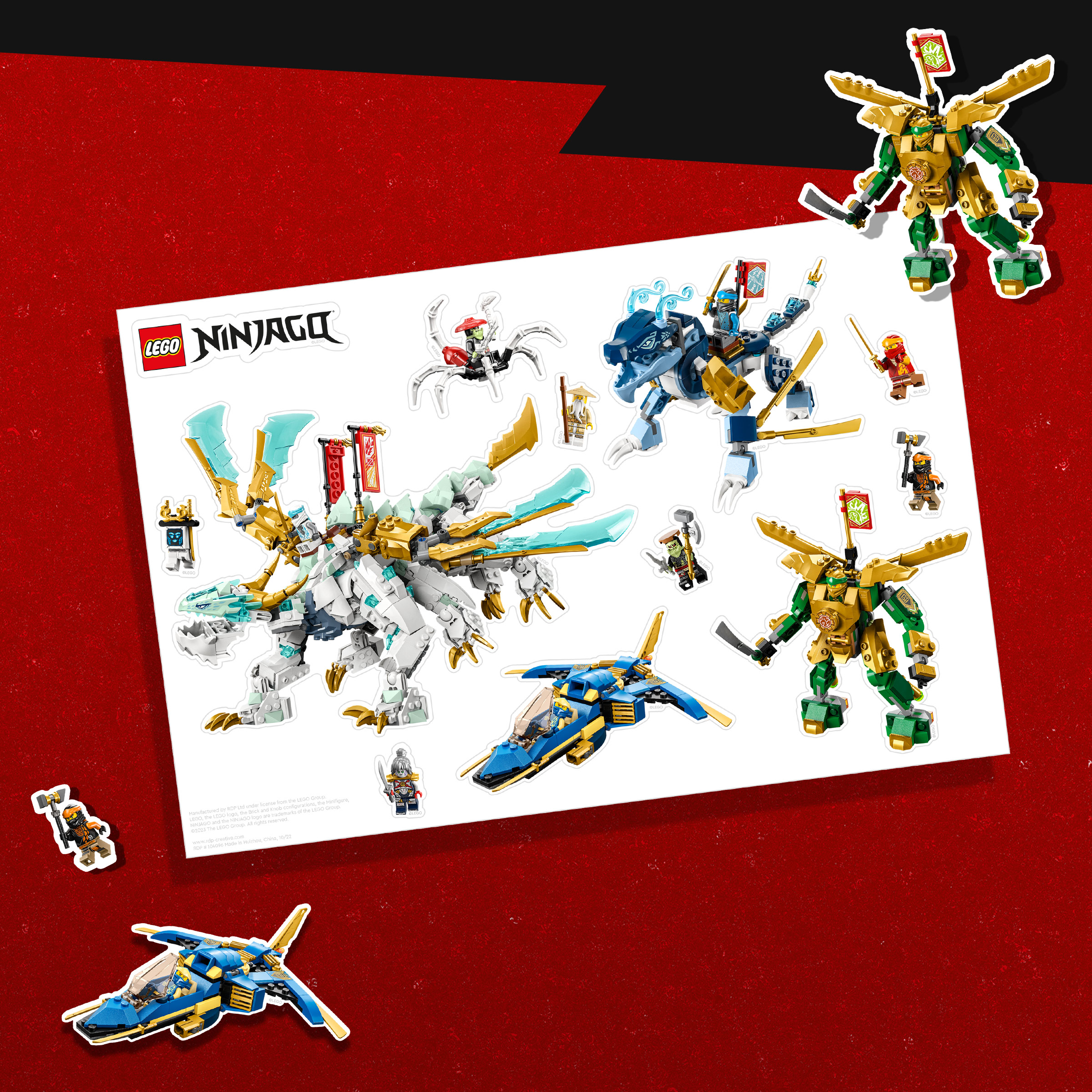 NINJAGO Wall Stickers 5007845 | Other | Buy online at the Official LEGO ...
