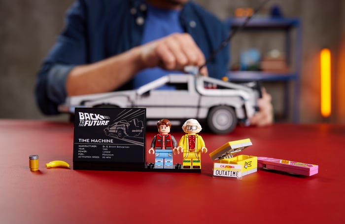 Volver Al Futuro Delorean Lego