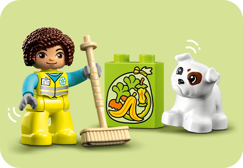 LEGO® DUPLO Town 10987 Szelektív kukásautó - eMAG.hu