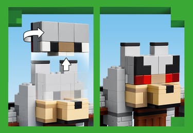Sfondo Minecraft Lupo