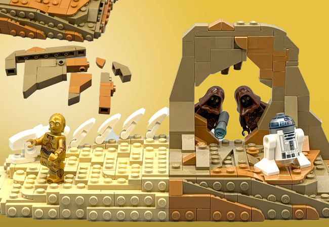 Dioramas LEGO® Star Wars™: cómo dar forma al terreno | Oficial LEGO ...