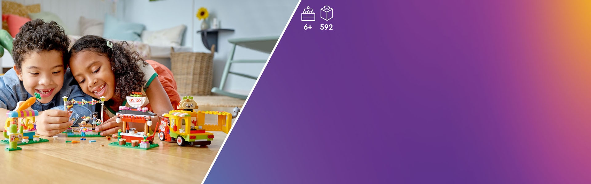 LEGO 41701 Friends Street Food Market Juice Bar & Toy Truck - The Model ...