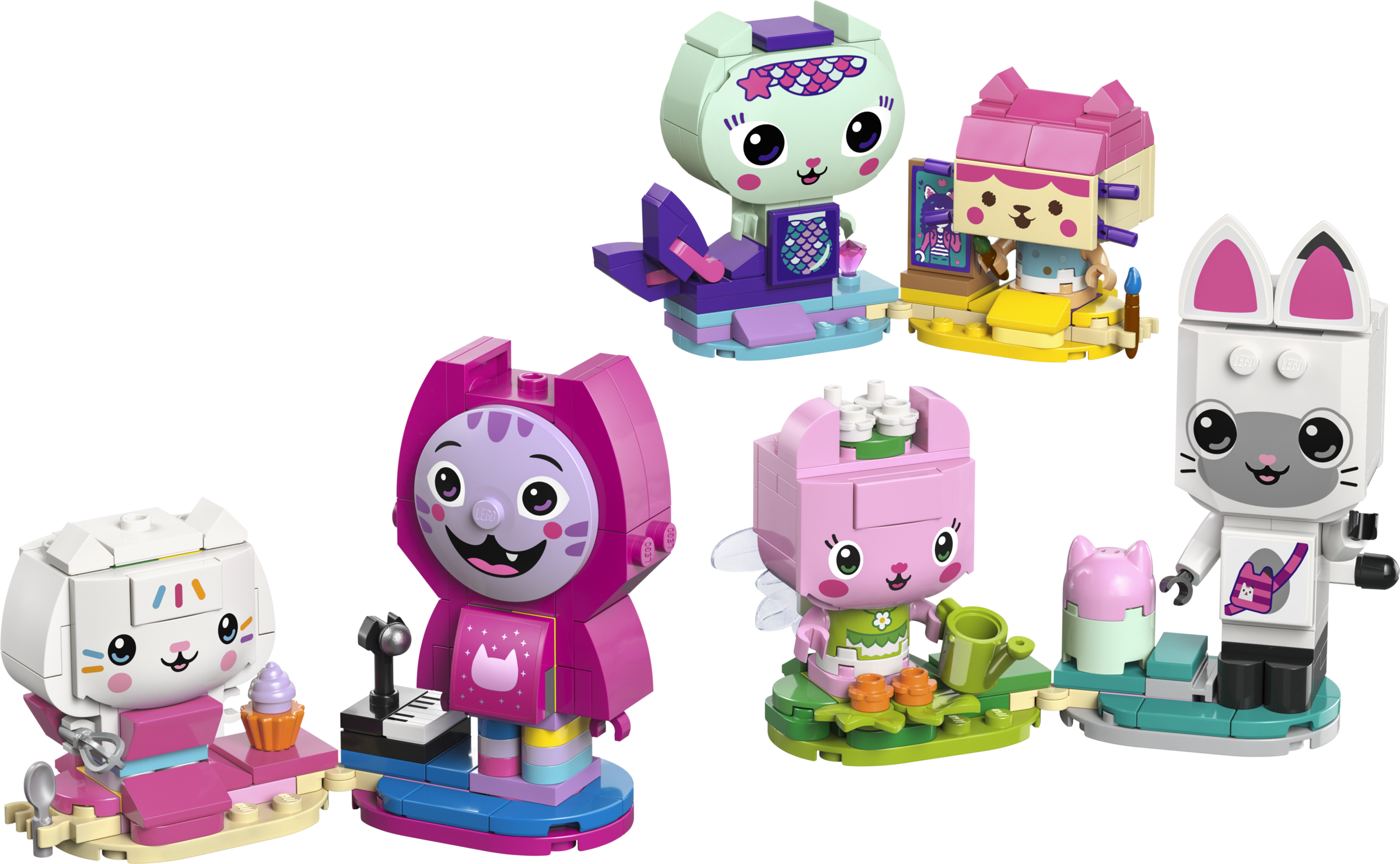 Gabby's Brick-Built Cat Friends 11215 | LEGO® Gabby's Dollhouse | Buy ...