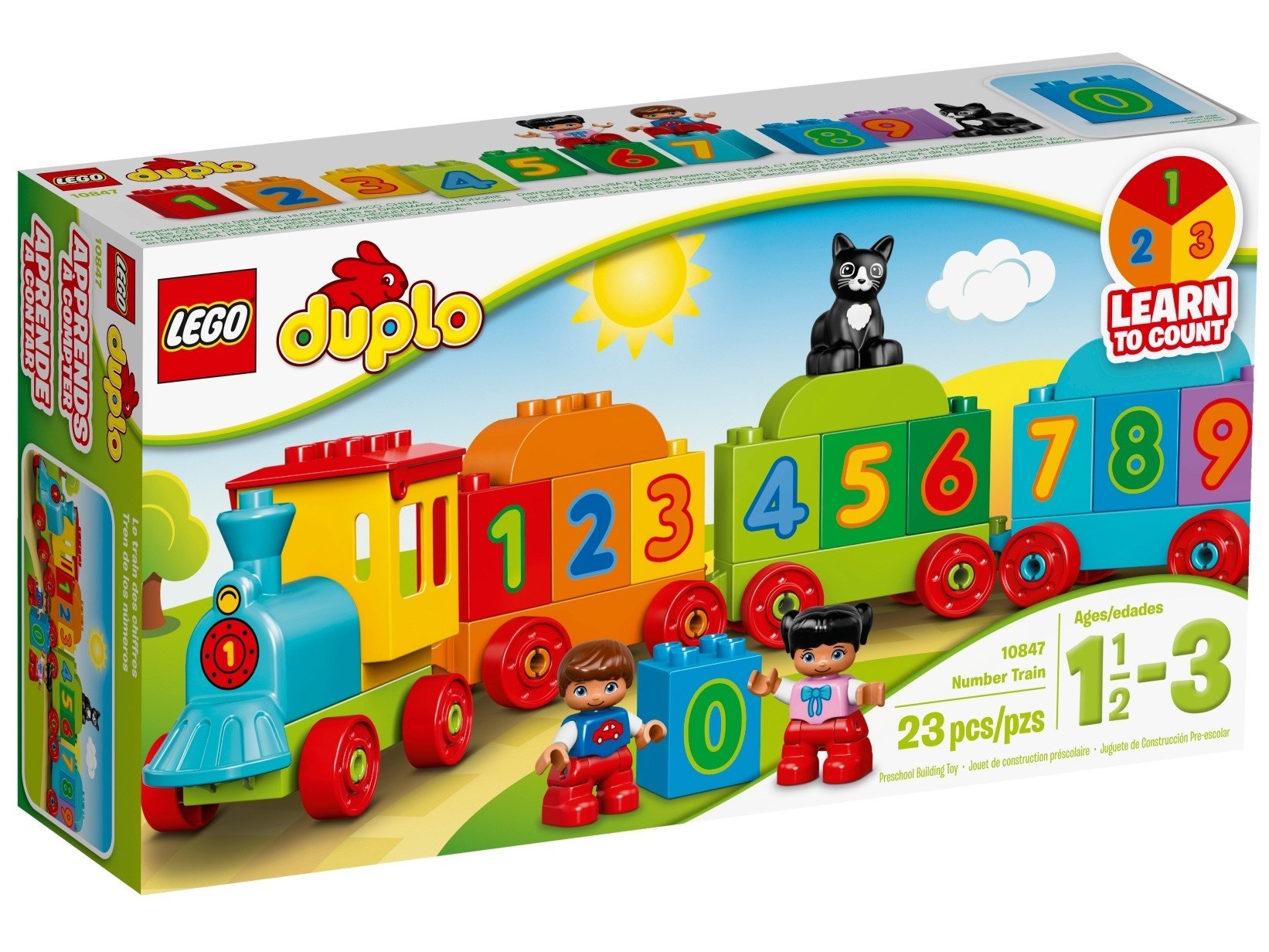 Lego duplo number train