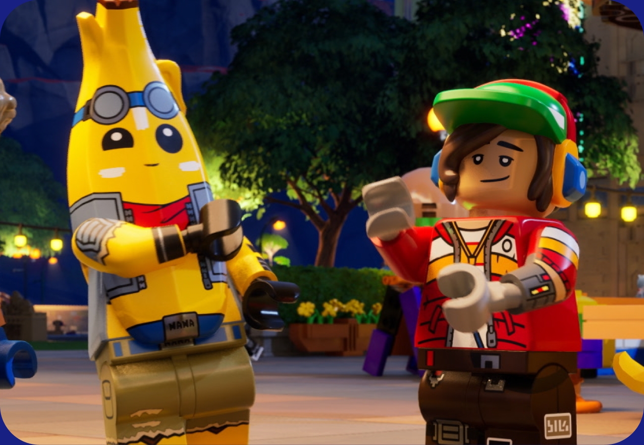 Hanging out with friends in LEGO Fortnite Brick Life | Offizieller LEGO ...