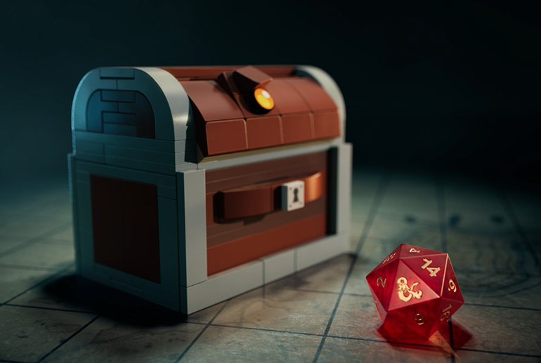 LEGO® Dungeons & Dragons Mimic Dice Box 5008325 | Ideas | Buy online at ...