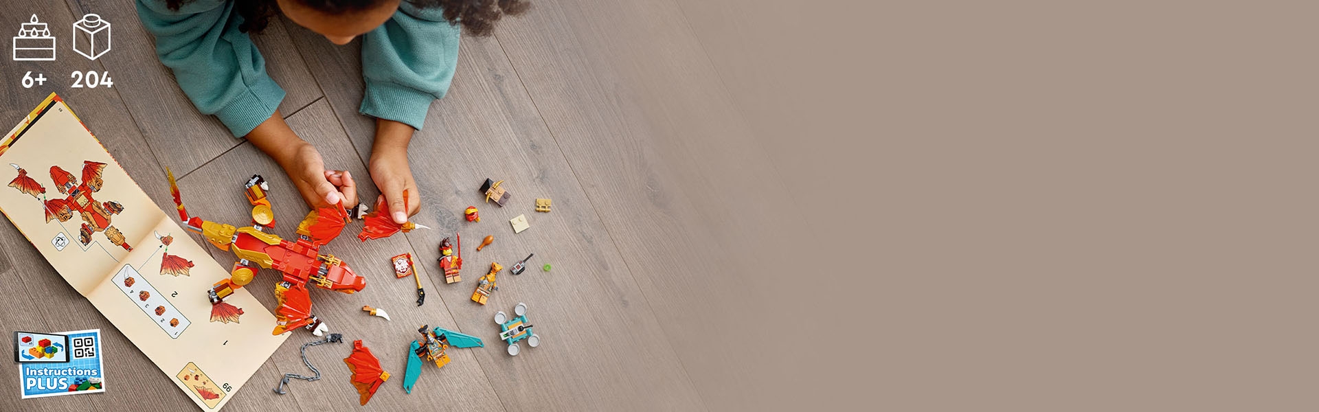 LEGO 71762 NINJAGO Kai’s Fire Dragon Evo Toy Figure Set - The Model Shop