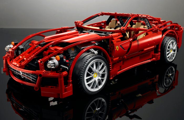 lego technic ferrari engine