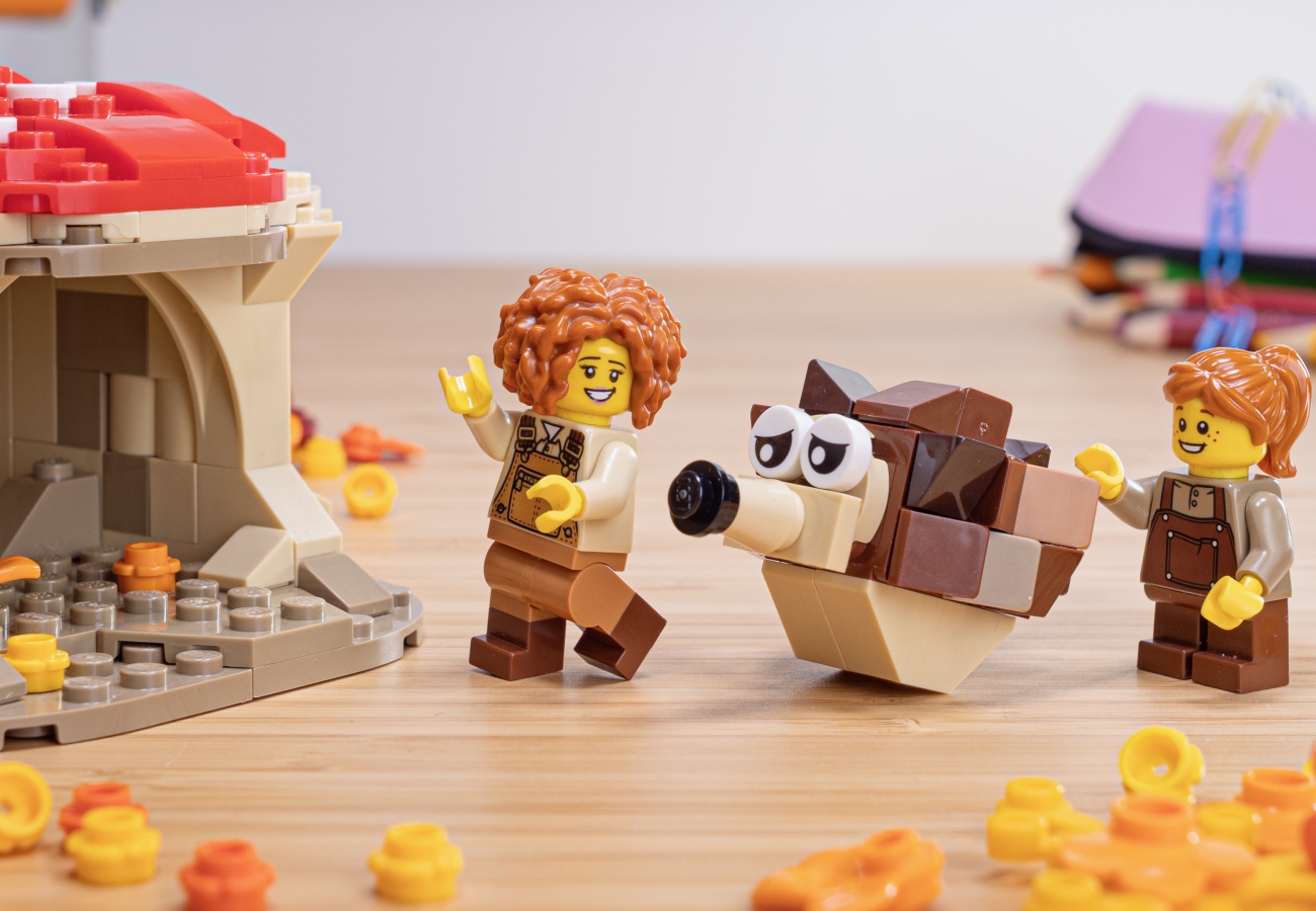 Bygg et LEGO® pinnsvin og bol | Offisielle LEGO® Shop NO