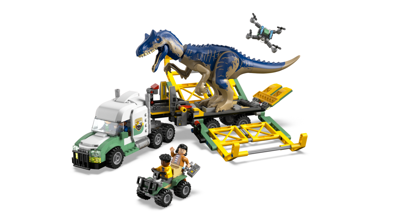 Dinosaur Missions: Allosaurus Transport Truck 76966 | Jurassic World ...