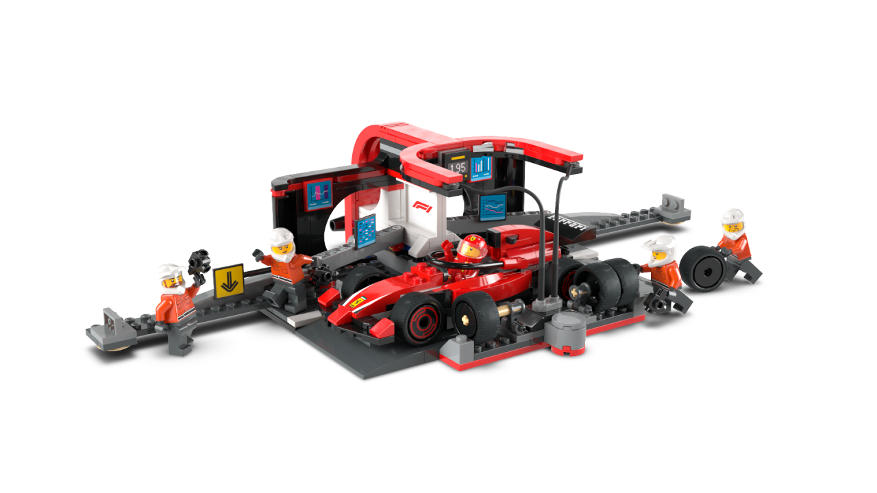 F1® Pit Stop & Pit Crew with Ferrari Car 60443 | City | Buy online at ...