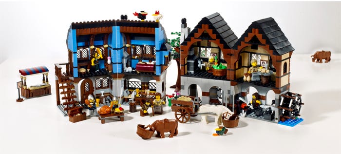 medieval town square