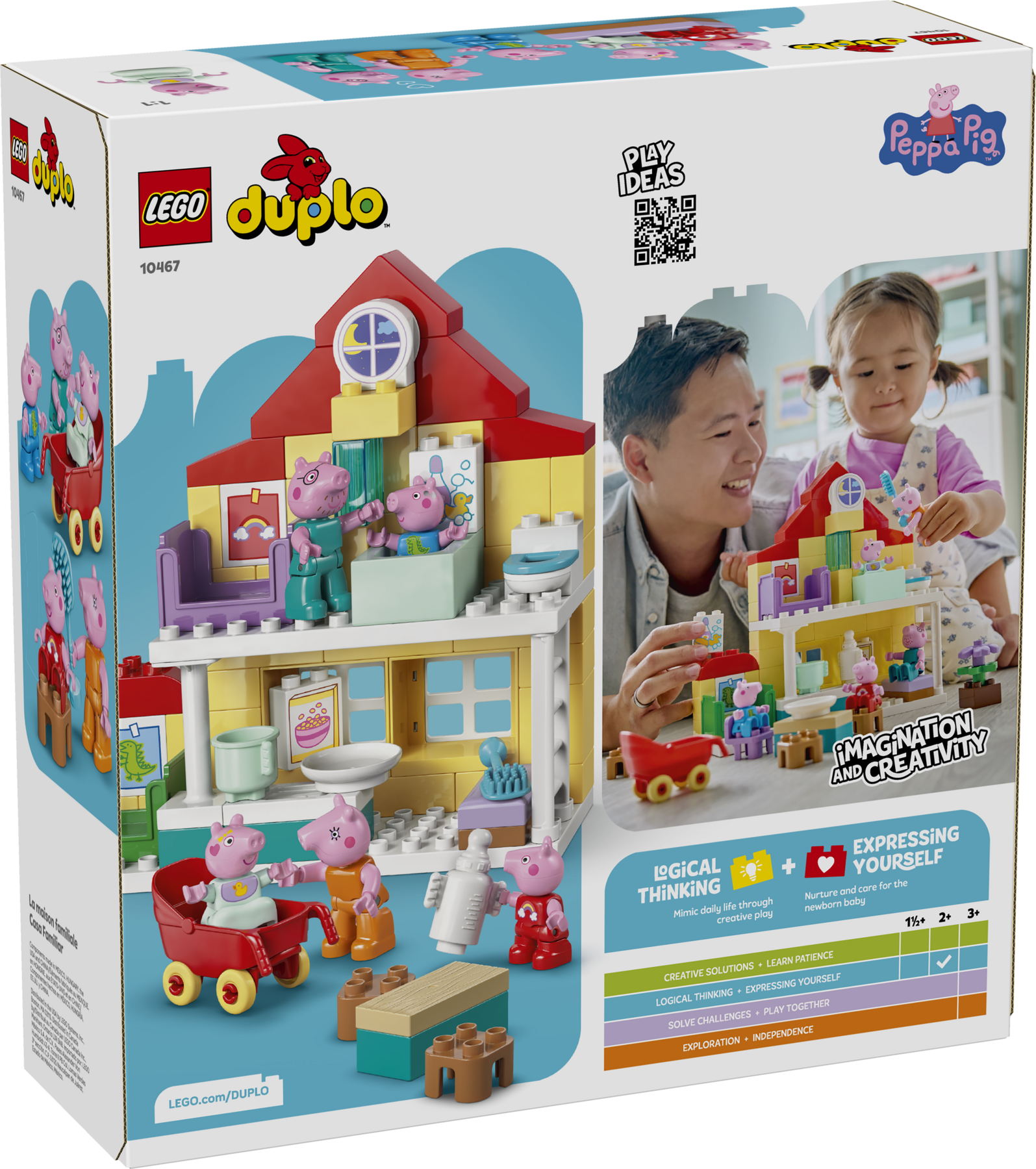 LEGO DUPLO Peppa Pig Family House 10467 | Toddler Building Set ...