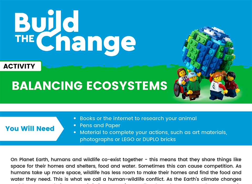 Build the Change activities - Sustainability - LEGO.com US