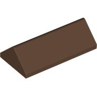 LEGO Inventory for 3756-1: 2x4 Ridge Roof Tiles Steep Sloped Brown ...