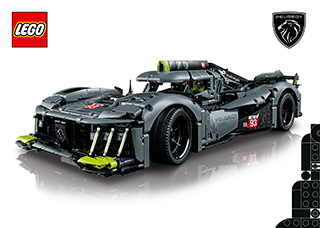 LEGO® Technic PEUGEOT 9X8 24H Le Mans Hybrid Hypercar 42156