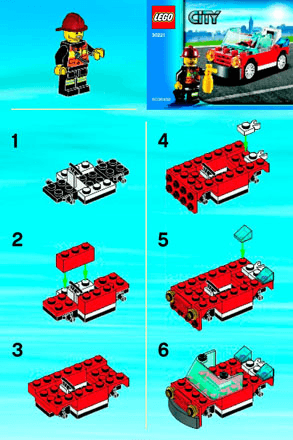LEGO® Bauanleitung:Fire Car 30221