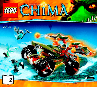 LEGO® Bauanleitung:Craggers Feuer-Striker 70135