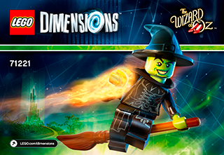 Construction manual:LEGO® DIMENSIONS™ Wicked Witch™ Fun Pack 71221