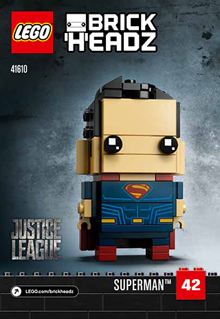 LEGO® BrickHeadz Tactical Batman™ & Superman™ 41610