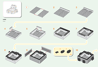 LEGO® Construction manual:Cute Panda Tray 41959